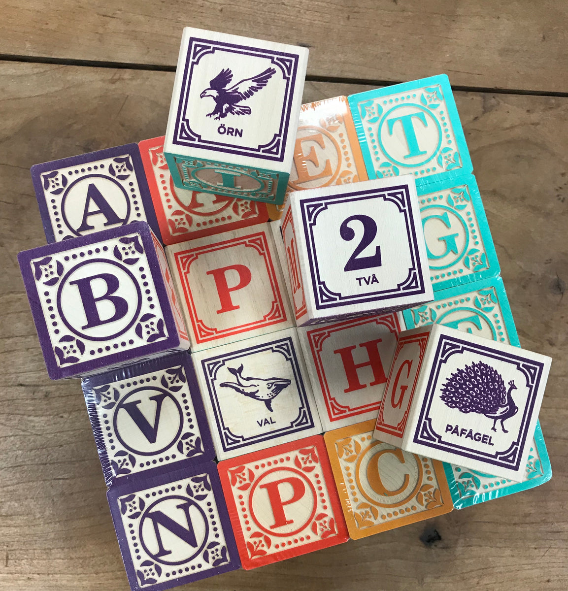 Swedish, Norwegian or Danish Alphabet Blocks – The Moppet Shop